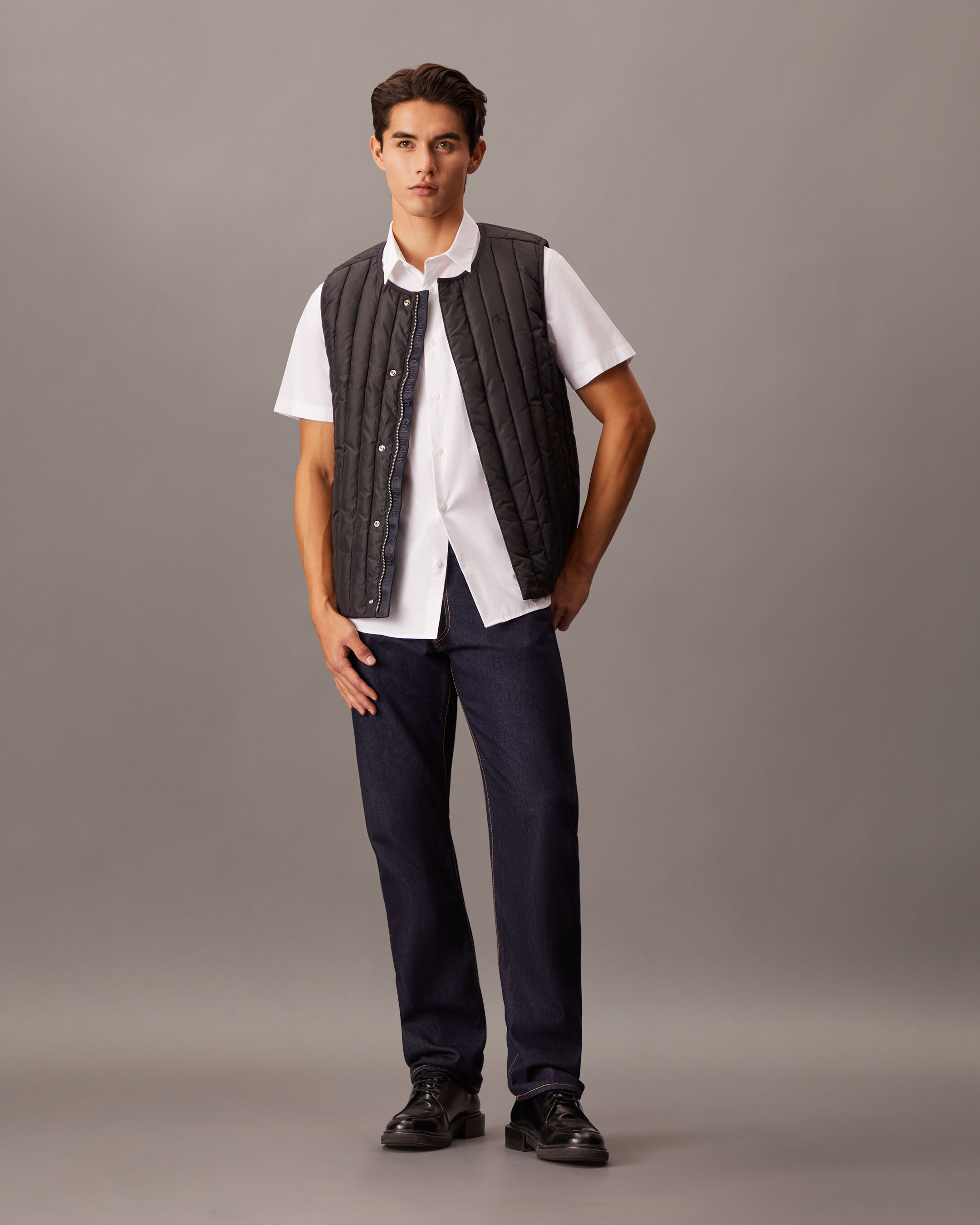 Ultra Lightweight Padded Vest black Calvin Klein Singapore
