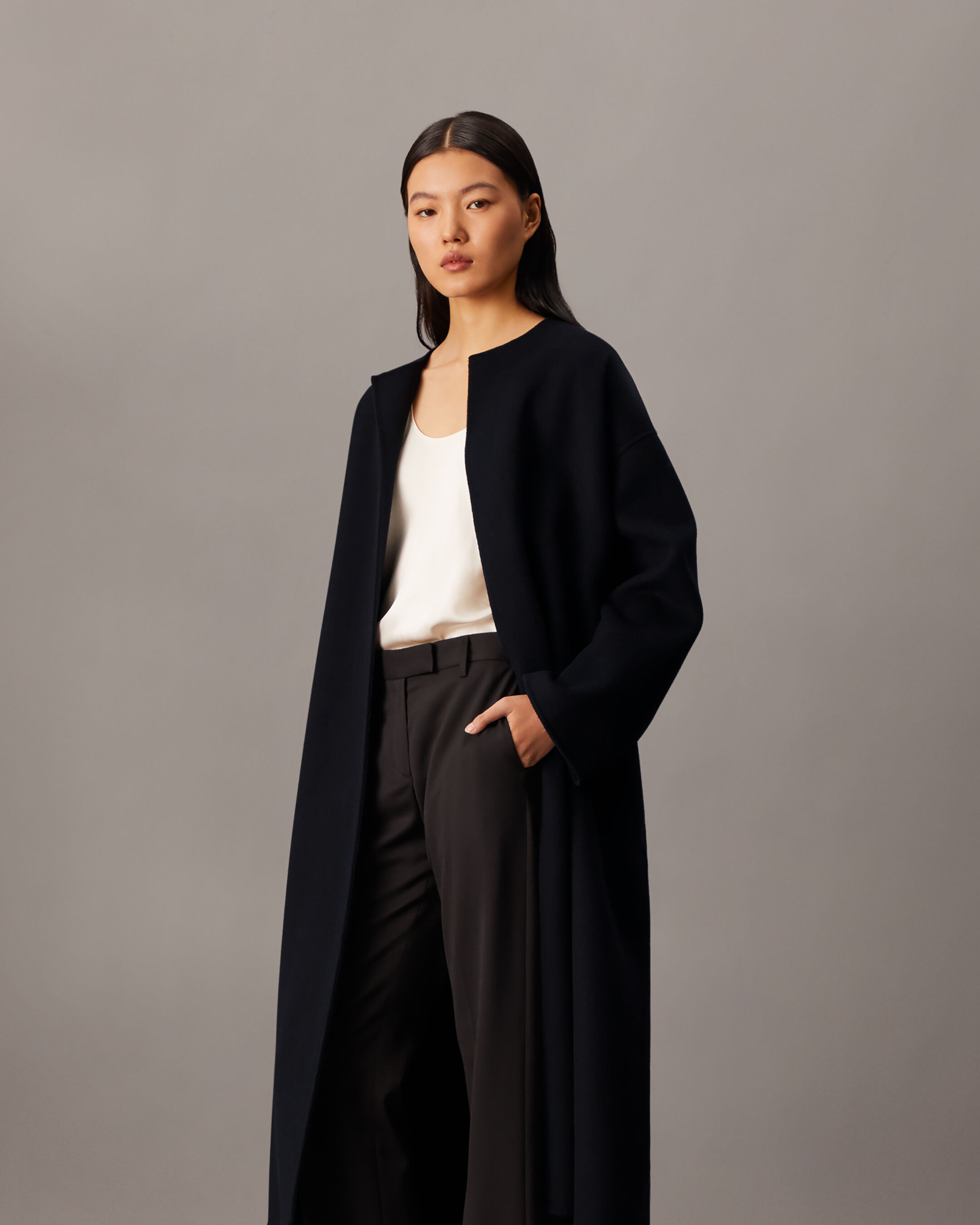 Calvin klein cashmere blend coat store