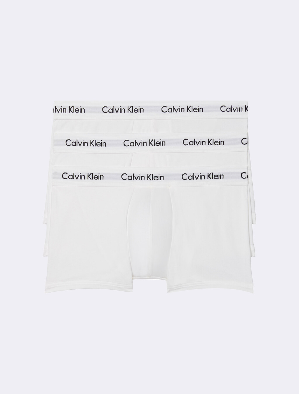 Cotton Stretch 3 Pack Low Rise Trunk White Calvin Klein Singapore